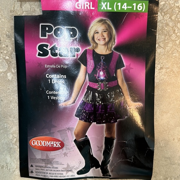 GoodMark | Costumes | Goodmark Girls Xl Pop Star Halloween Costume ...